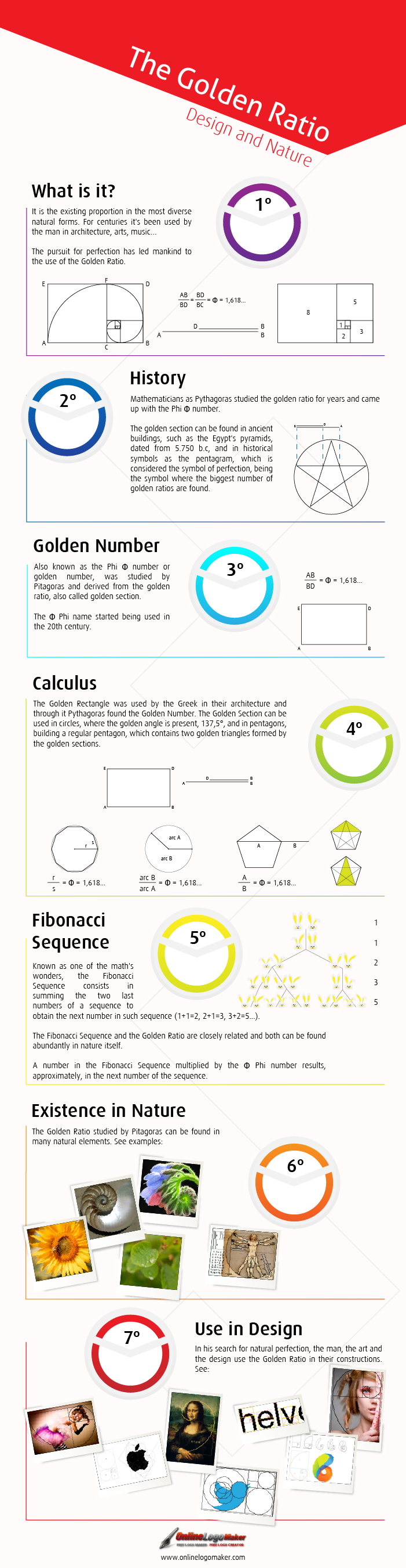 The Golden Ratio Infographic • Online Logo Maker's Blog